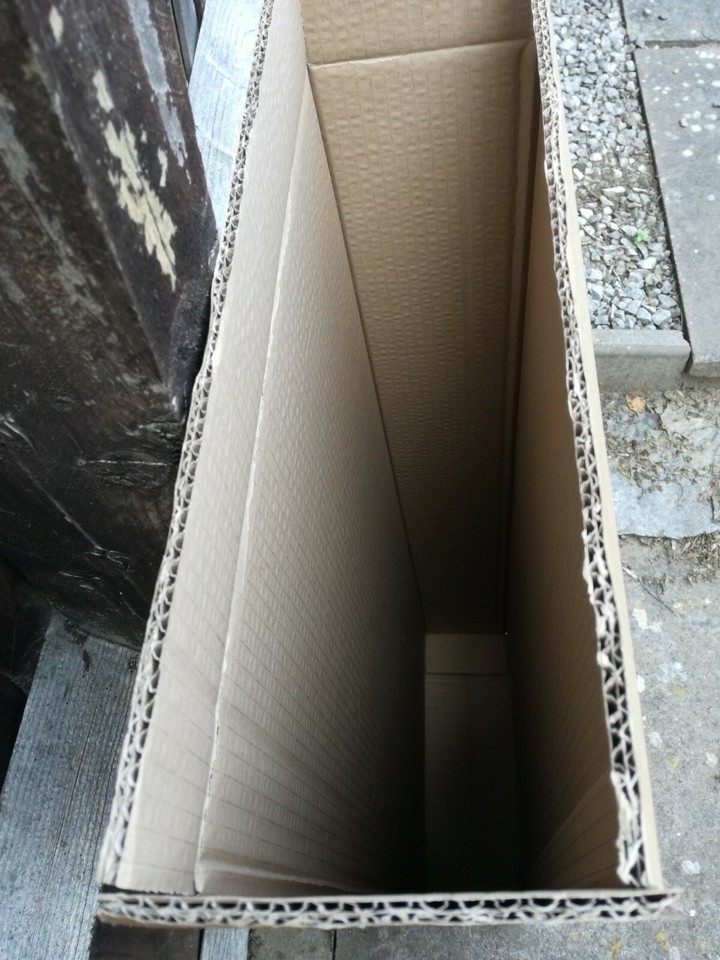 Extra Strong Guitar postage shipping box. 6mm thick DOUBLE Wall Kraft ...