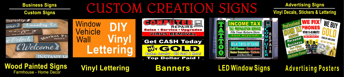 CUSTOM CREATION SIGNS | eBay Stores