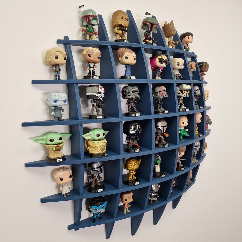 Funko Pop Display Shelf, Custom Round Wall Display Unit, MDF, Pop Vinyl ...