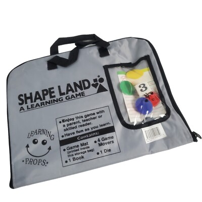 Learning Props Shapes Game Homeschool Curriculum Book Mat Movers | eBay