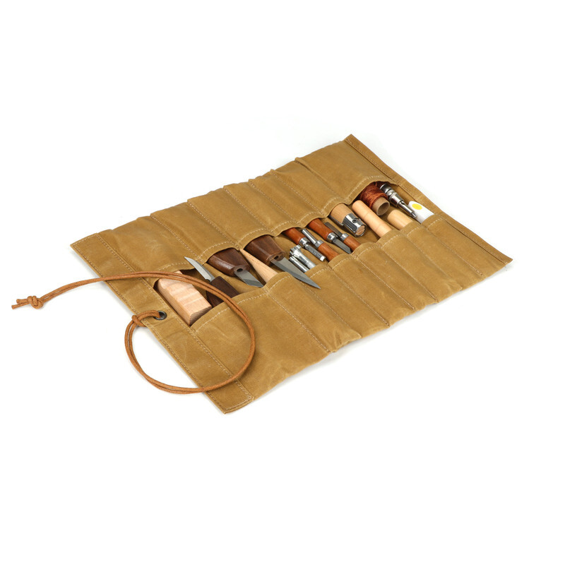 Roll up Canvas Tool Carry Holder Carving Knife Organizer Bag Handy ...