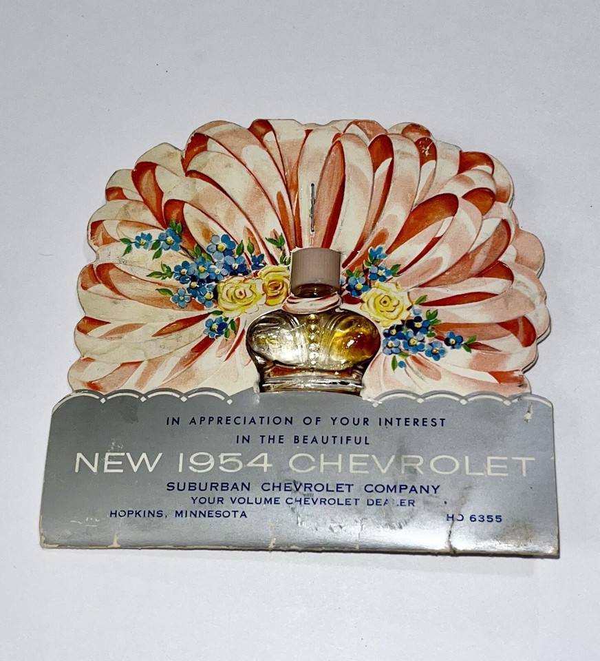 RARE 1954 Chevrolet Dealer Perfume Wind Song By Prince Matchabelli ...
