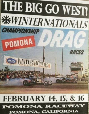 Pomona Raceway Winter Nationals 13"X19" Laminated Poster. | eBay