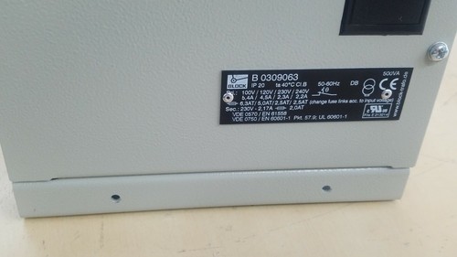 Block B 0309063, IP 20, VDE 0570 / EN 61558, VDE 0750 / EN 60601-1 ...