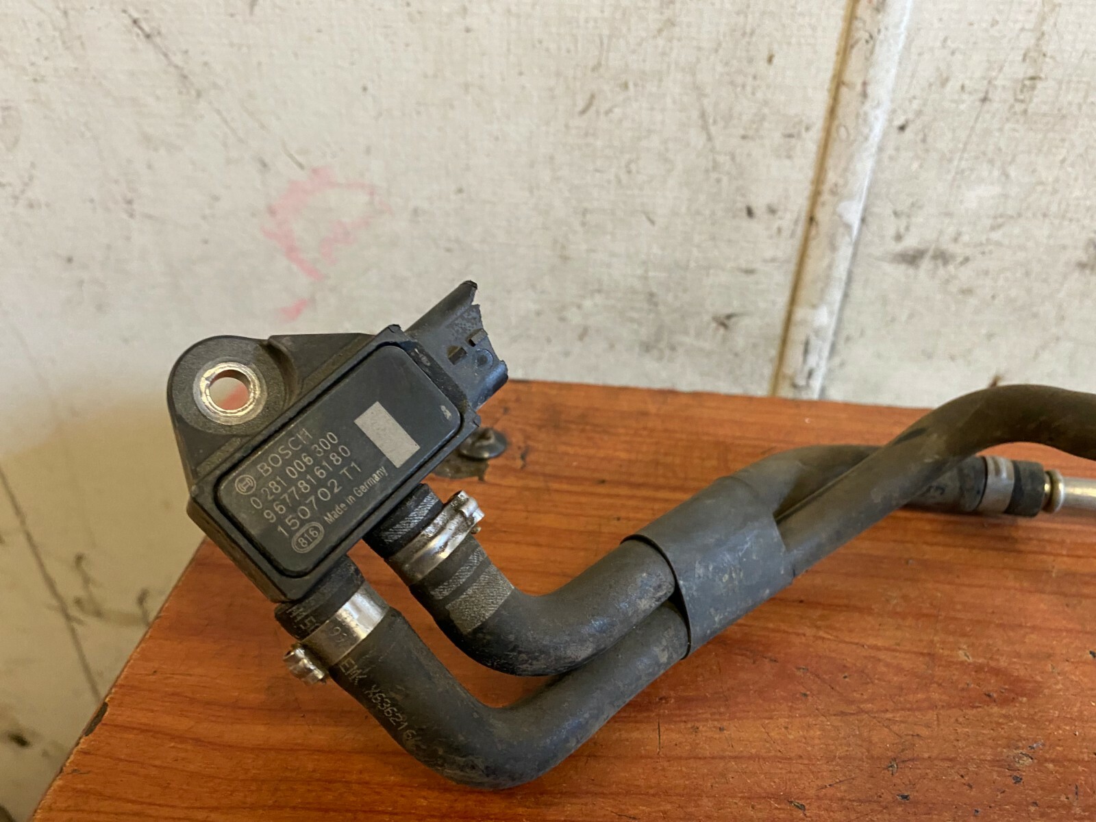 CITROEN C4 CACTUS 2016 1.6 HDI DPF PRESSURE SENSOR & PIPES 9677816180 ...