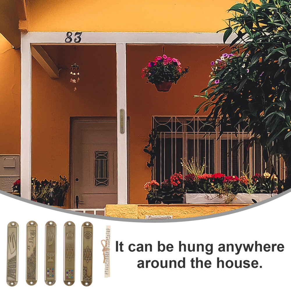 5 Pcs Metal Door Scroll Holy Pillar Doorpost Mezuzah Jewish | eBay