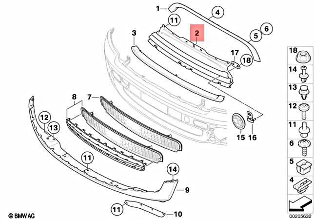 Genuine MINI Cooper R55 R56 Front Chrome Vent Grill Insert OEM ...