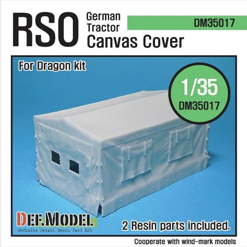 DEF Model DM35017 1/35 German RSO Tractor Canvas Cover for Dragon kits ...