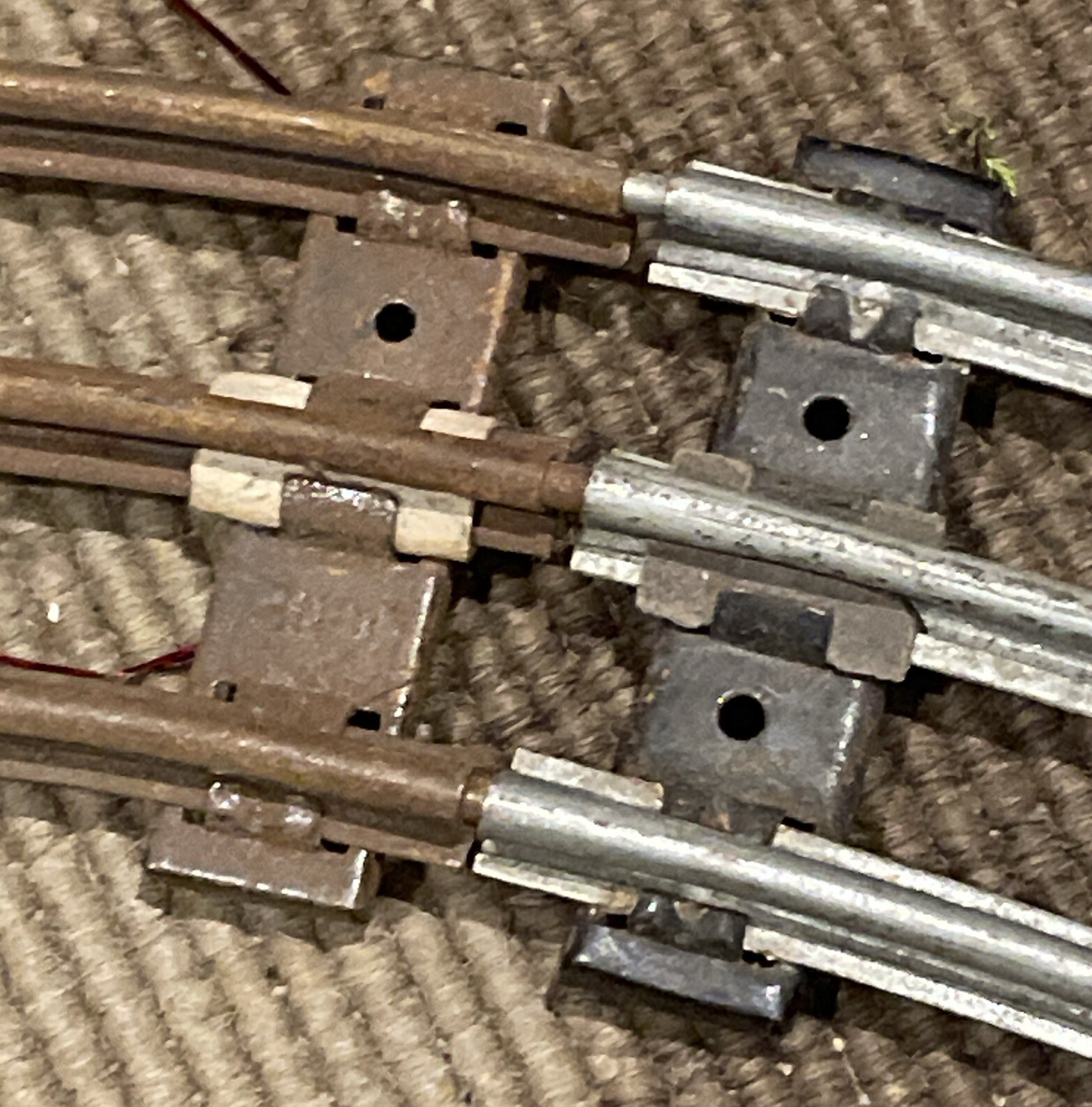 Lot Of (4 Straight ,8 curve) 12 Pieces Of 3 Rail Christmas Tree Track ...