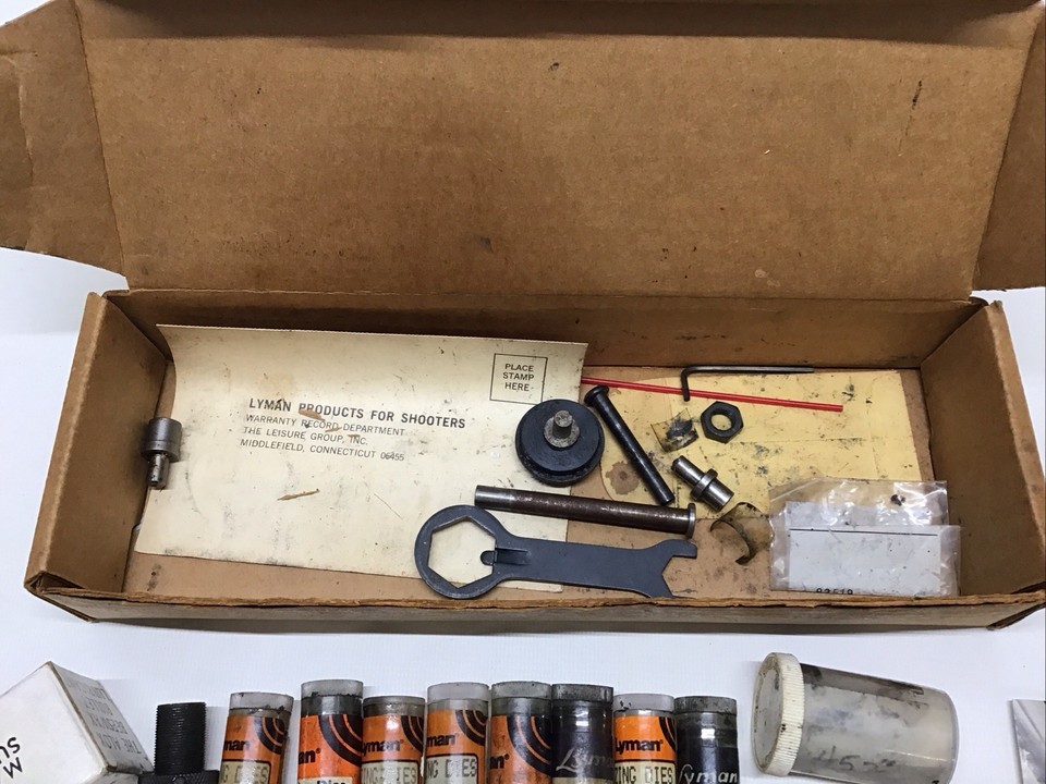 Gunsmith’s Bullet Sizing Die LOT w Extras .355 .224 .450 .338 .308 .357 ...