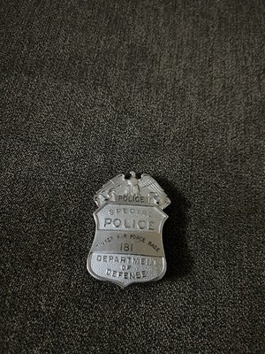 Obsolete Tinker Air Force Base DOD Police Badge Oklahoma | eBay