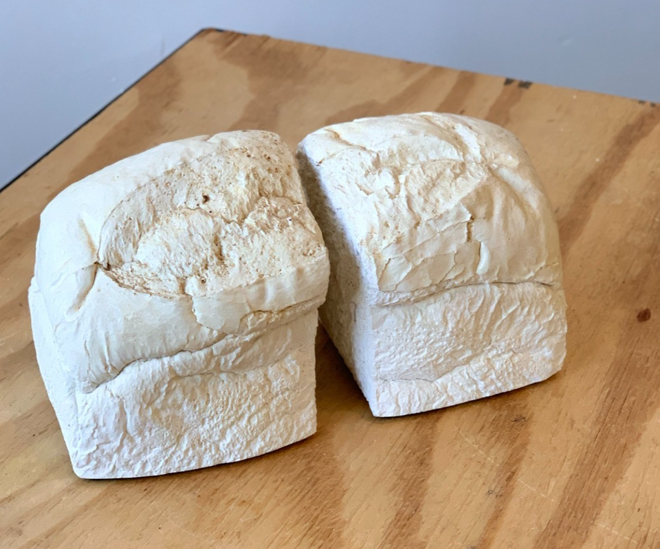 Vintage Cast Plaster Loaf of Bread Bookends | eBay