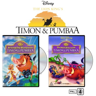 The Lion King's Timon and Pumbaa (DVD 2-Disc) PAL Region 4 (Disney) 12x ...