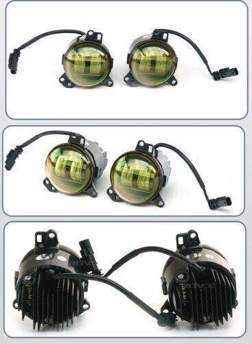 Yellow Permeable Lens Golden Eye Fog Lamp Fits For Defender 90 110 130 ...