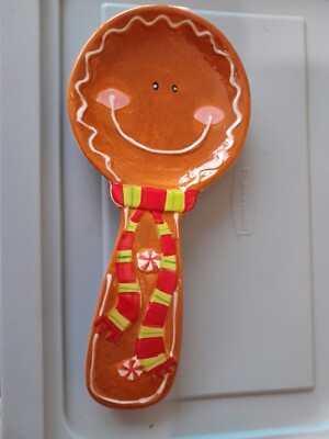 Ceramic Gingerbread Man Spoon Rest by Boston Warehouse New Fun Gift ...