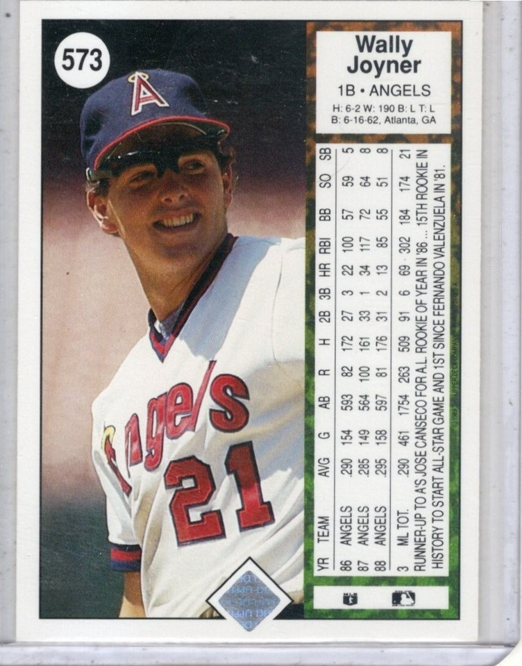 1989 Upper Deck - #573 Wally Joyner | eBay