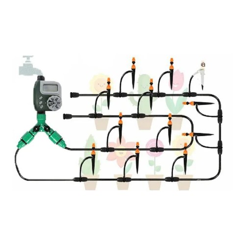 Outdoor Garden Automatic Drip Device Watering Irrigation Timer ...