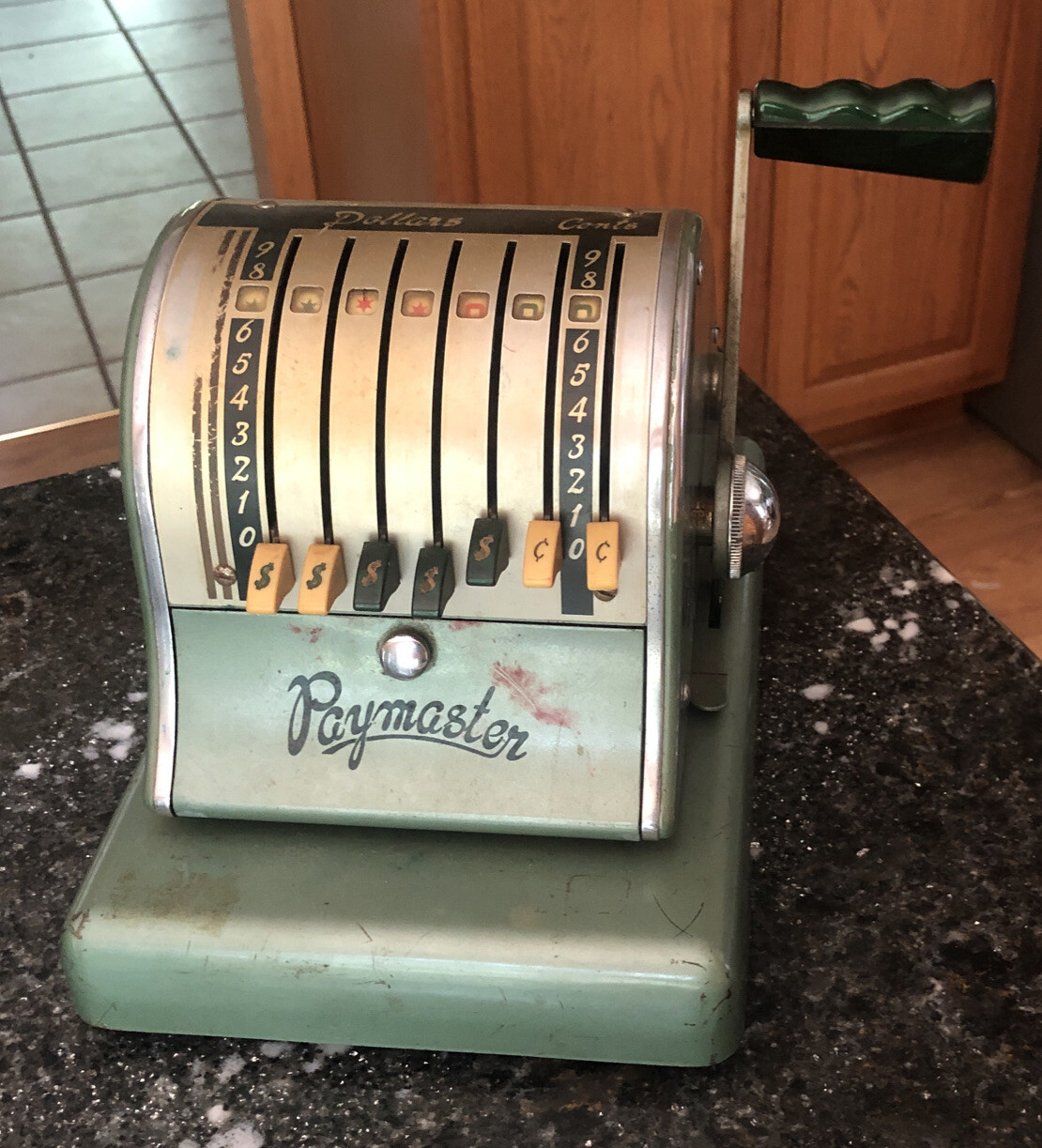 Paymaster Series 600 7- Column Check Writer Embosser Printer vtg Made ...