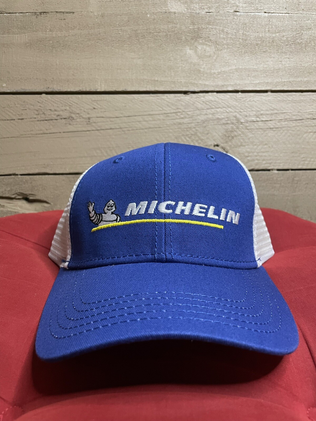 Embroidered Michelin Trucker Hat w/ Michelin Man SnapBack Mesh Baseball ...