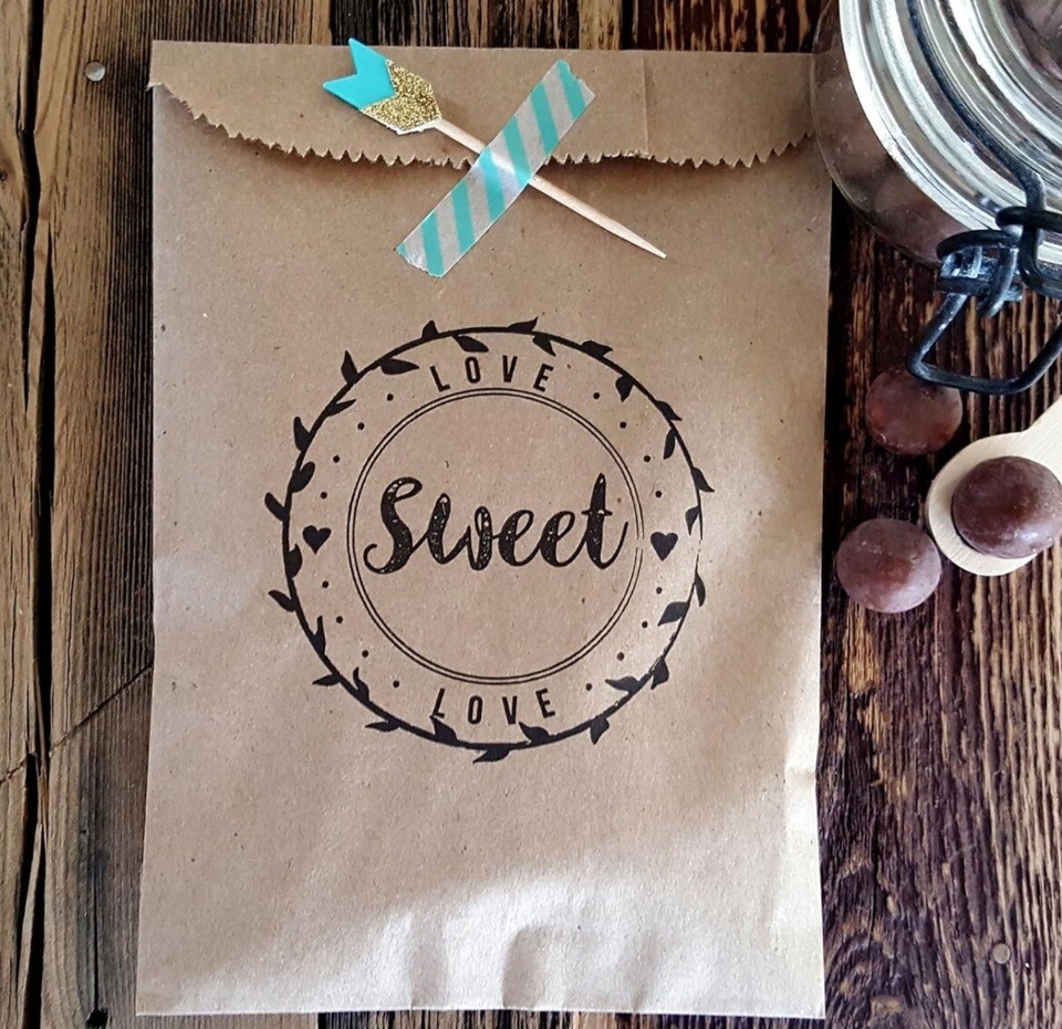 Kraft Paper rustic Wedding Treat, Favor Bags or Candy Buffet Bags | eBay