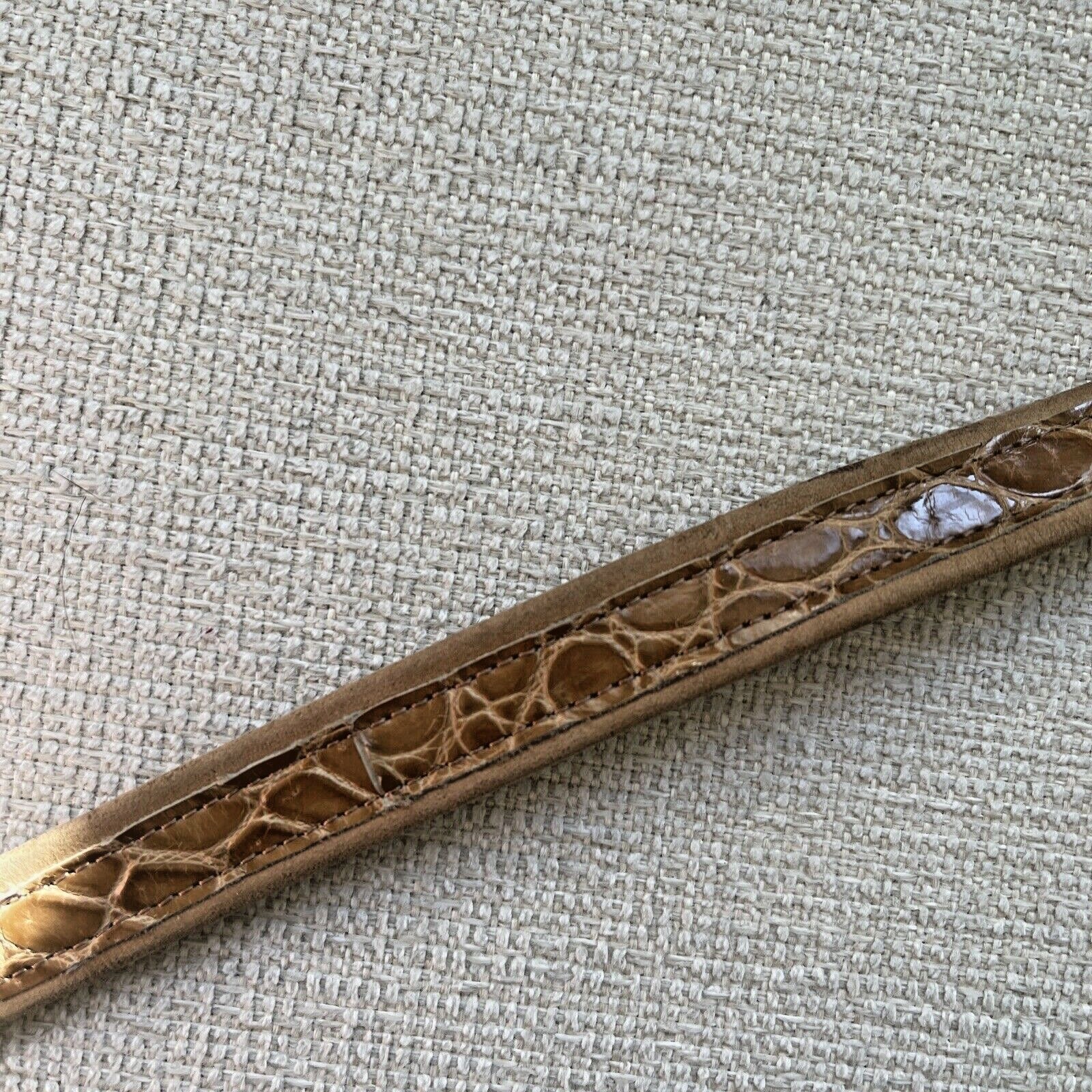 AR Alfred Roth IRV mark Crocodile Alligator Leather tan brown Germany ...