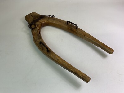 Antique Animal Wishbone Yoke Horcate 55 Cms Display Piece Goat Donkey ...