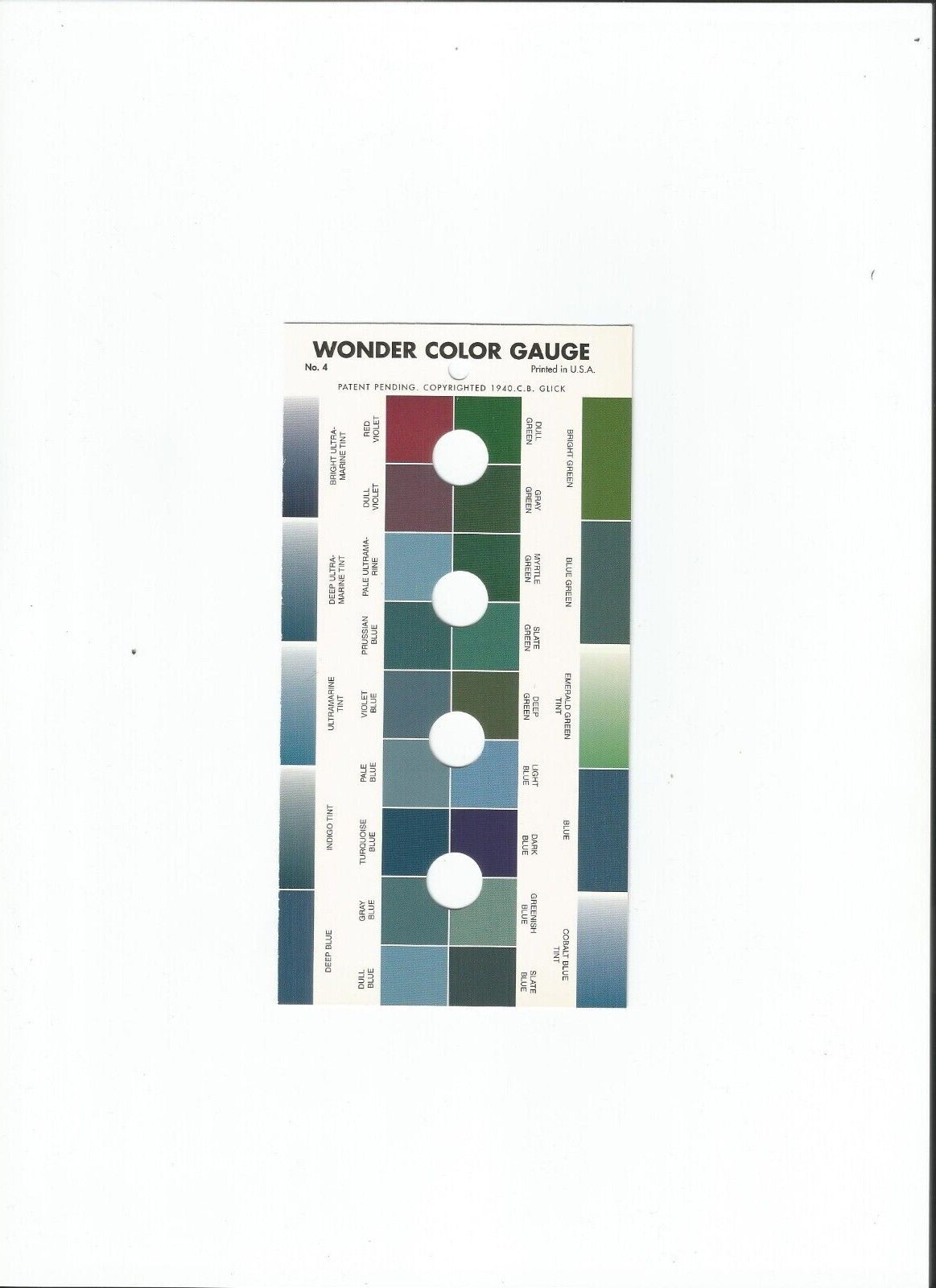 1 Wonder Color Gauge - Stamp Color Guide / Gauge - Meghrig | eBay