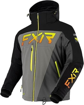 FXR Ranger Mens Snow Jacket Black/Gray/Inferno LG - 220043-1005-13 | eBay