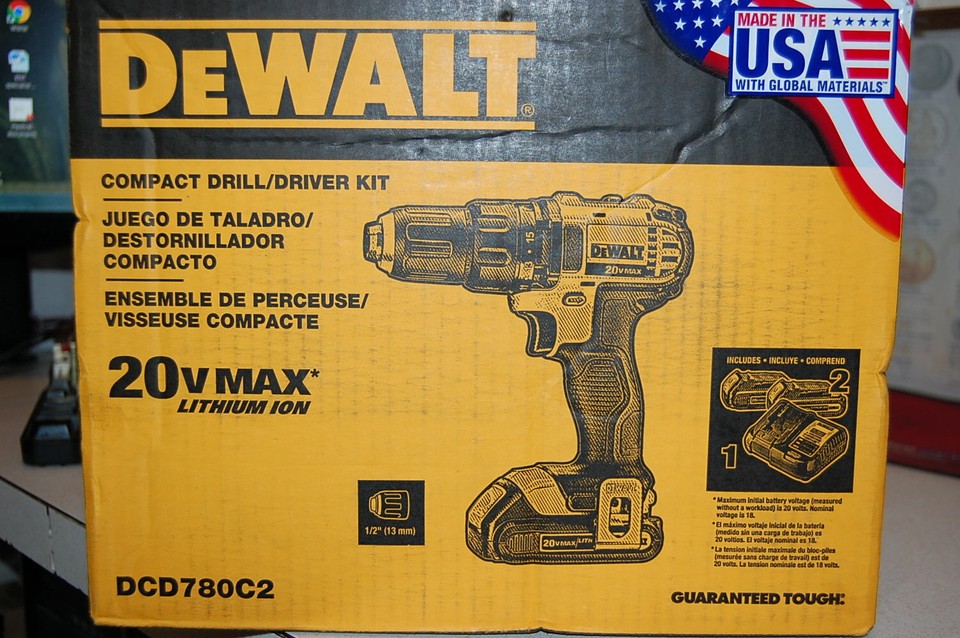 DEWALT DCD708C2 20V MAX Brushless Compact 1/2in Drill Driver Kit | eBay