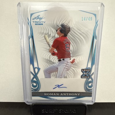 ROMAN ANTHONY 2023 LEAF TRINITY XRC ROOKIE AUTOGRAPH RC AUTO /49 | eBay