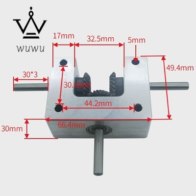 Differential Assembly Gearbox 90 Degree 1:1 Spiral Bevel Gear 6/8/10MM ...