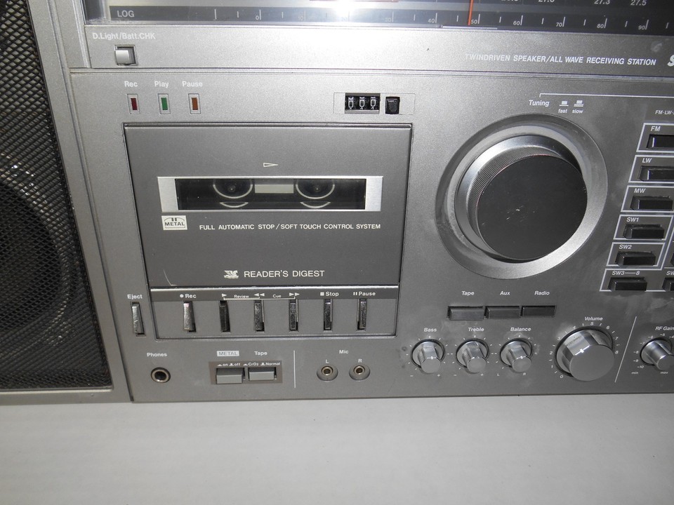 READERS DIGEST RDA-112 SPACEMASTER 2 BOOMBOX RADIO/RECORDER - LIKE ...