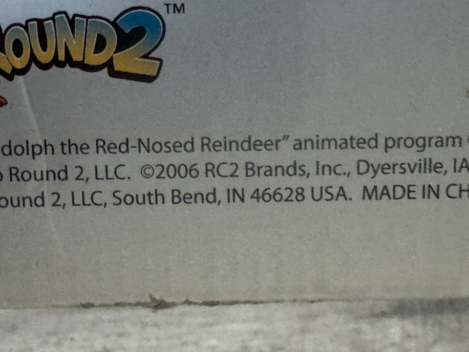 Rudolph Red Nosed Reindeer 2006 Christmas Town Express Battery Operated ...