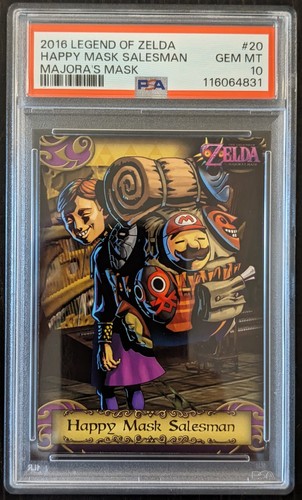 2016 ENTERPLAY LEGEND OF ZELDA HAPPY MASK SALESMAN #20 PSA 10 SUPER ...