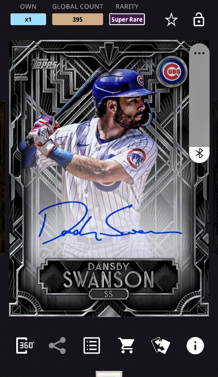 (Digital)Topps Bunt Deco 23 S1 Silver Signature SR-Dansby Swanson | eBay