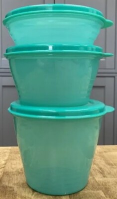 NEW-Tupperware Mini Stuffables Bowls (Set of 3) Containers with ...