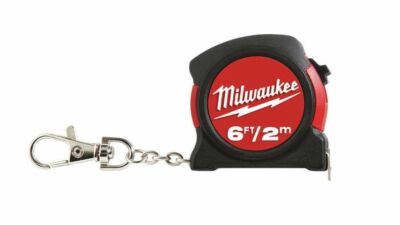 Milwaukee Mini Tape Measure Keychain 6ft / 2m 48-22-1706 Functional ...