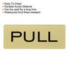 2Pcs Push Pull Door Sign Adhesive Rectangle Acrylic Sticker Marker ...