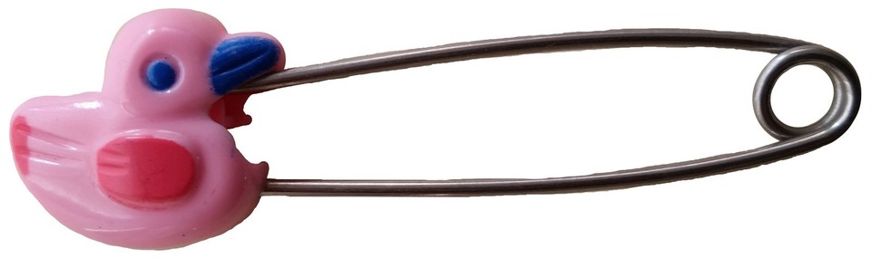 Extra Large Diaper Pins - Very Sharp Stainless With All Plastic Head | eBay