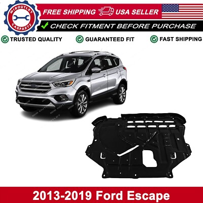 Front Engine Splash Shield Under Cover For 2013-2019 Ford Escape ...