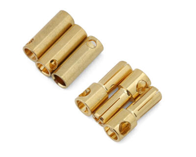 Samix 5mm High Current Bullet Plug Connectors Set (3 Male/3 Female ...