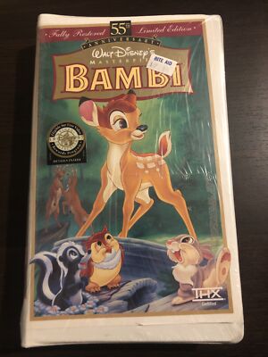 Disney Bambi (VHS,1997) 55th Anniversary Limited Edition! Clamshell ...