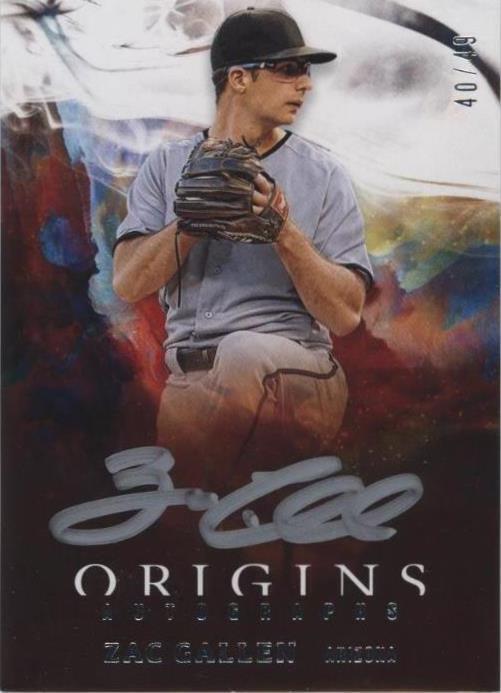 2020 Panini Chronicles - Origins Autographs Zac Gallen #OSI-ZG Silver ...