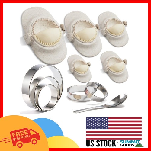 Multi-Size Empanada Maker Set: 6-Inch Dumpling Press with Stainless ...