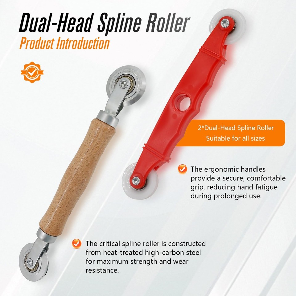 Screen Repair Tools 6 in 1 Window Screen Installation Kit Include ...