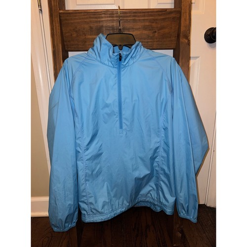 Peter Millar Mens Windbreaker Pullover Jacket Light Blue Size XL | eBay UK