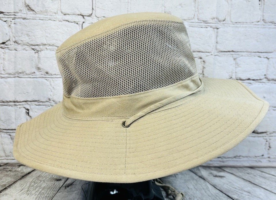 Dorfman Pacific DPC Solarweave Khaki Mesh Sun Hat Outdoor Garden Size ...