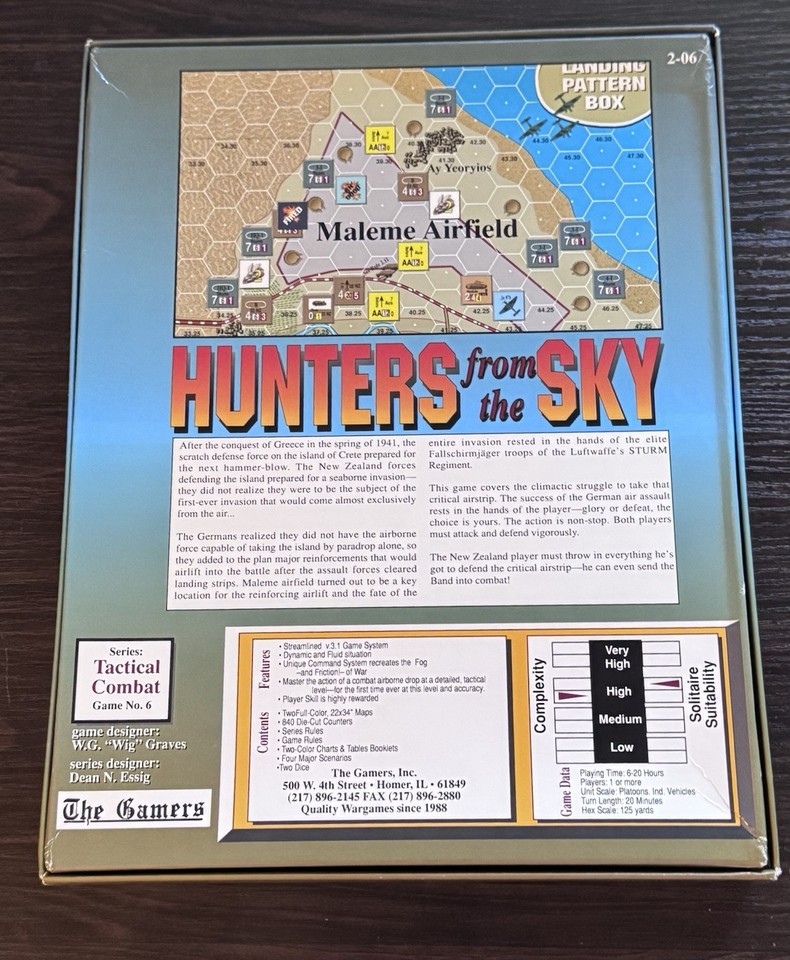 1994 Hunters From The Sky Game Tactical Combat No 6 The Gamers ...