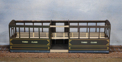 16mm SM32 Garden Railway Locolines Corris Bogie Coach Body To Finish w ...