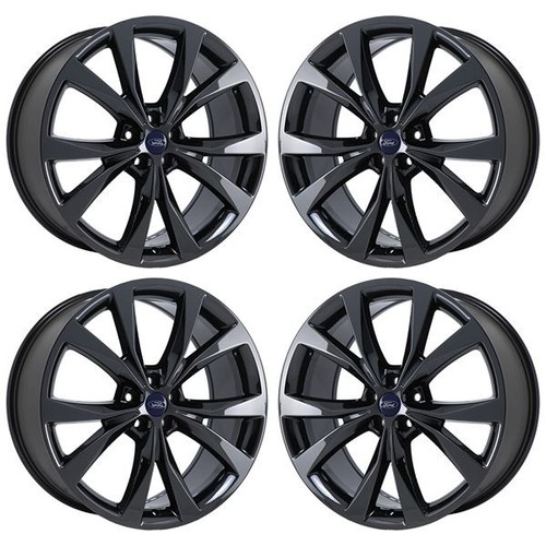 21" FORD EDGE PVD BLACK CHROME WHEELS-C RIMS FACTORY OEM 10048 EXCHANGE ...